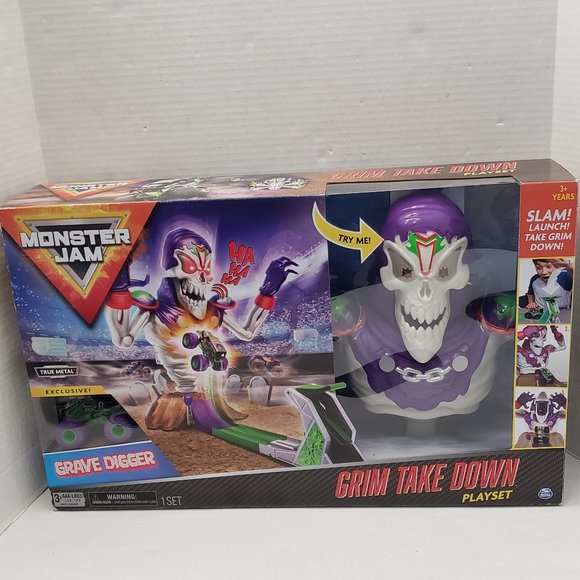 Spin Master | Toys | New Monster Jam Grave Digger Playset Spin Master ...